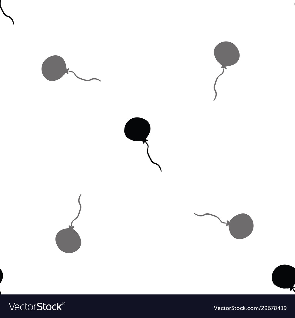 Simple balloon seamless repeat pattern design Vector Image