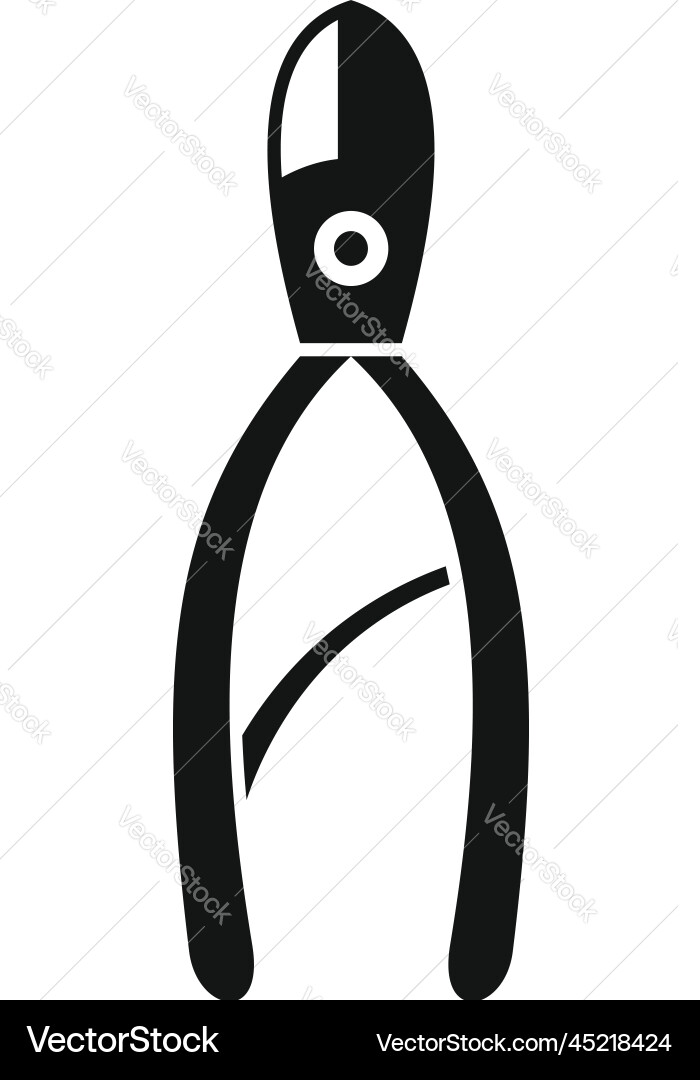 Care cut nail icon simple manicure Royalty Free Vector Image