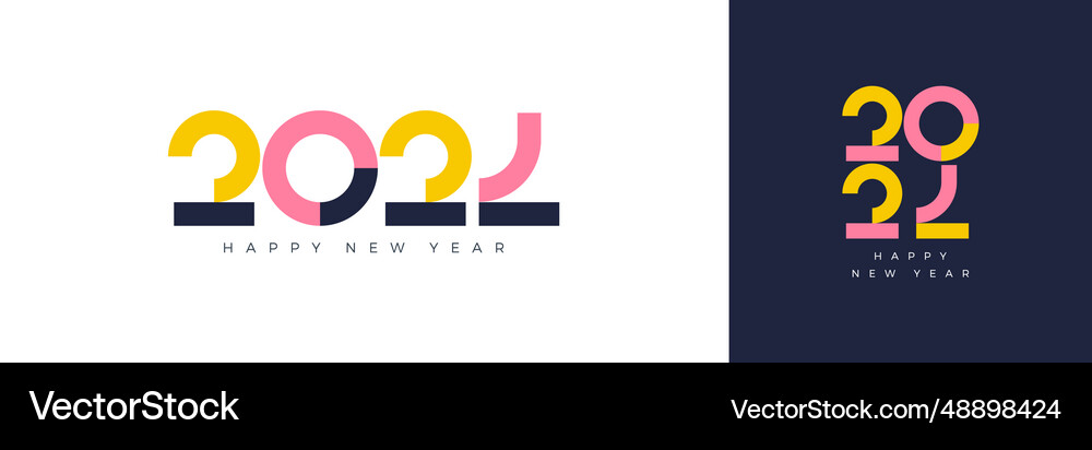 Modern 2024 number design premium Royalty Free Vector Image