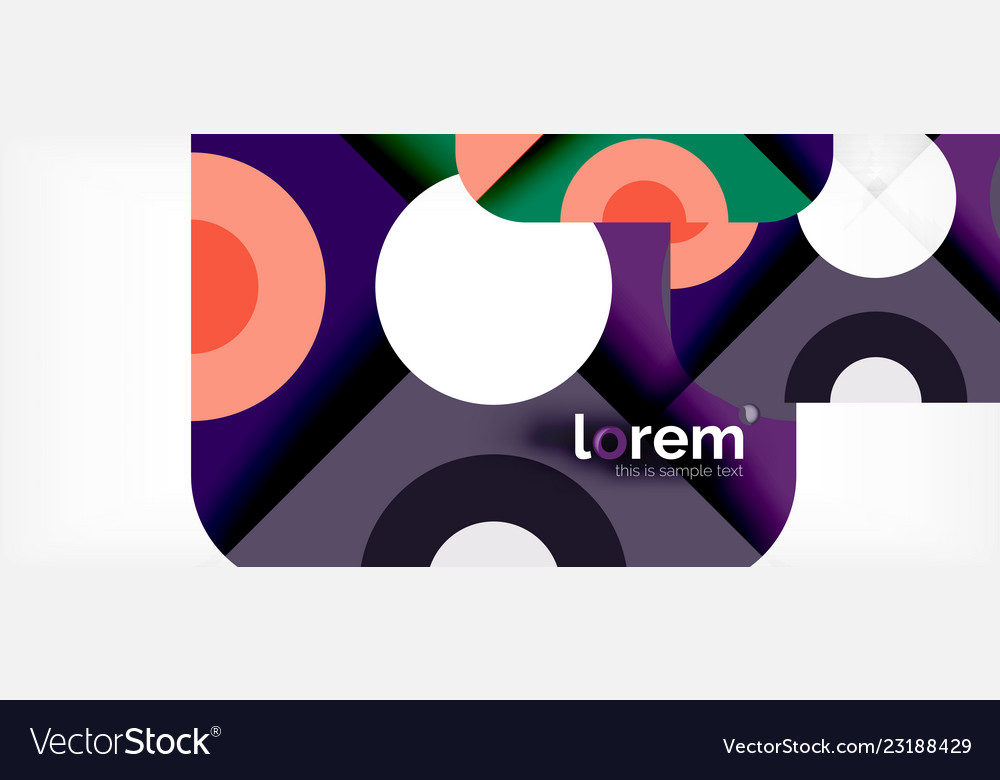 Abstract round elements composition background Vector Image