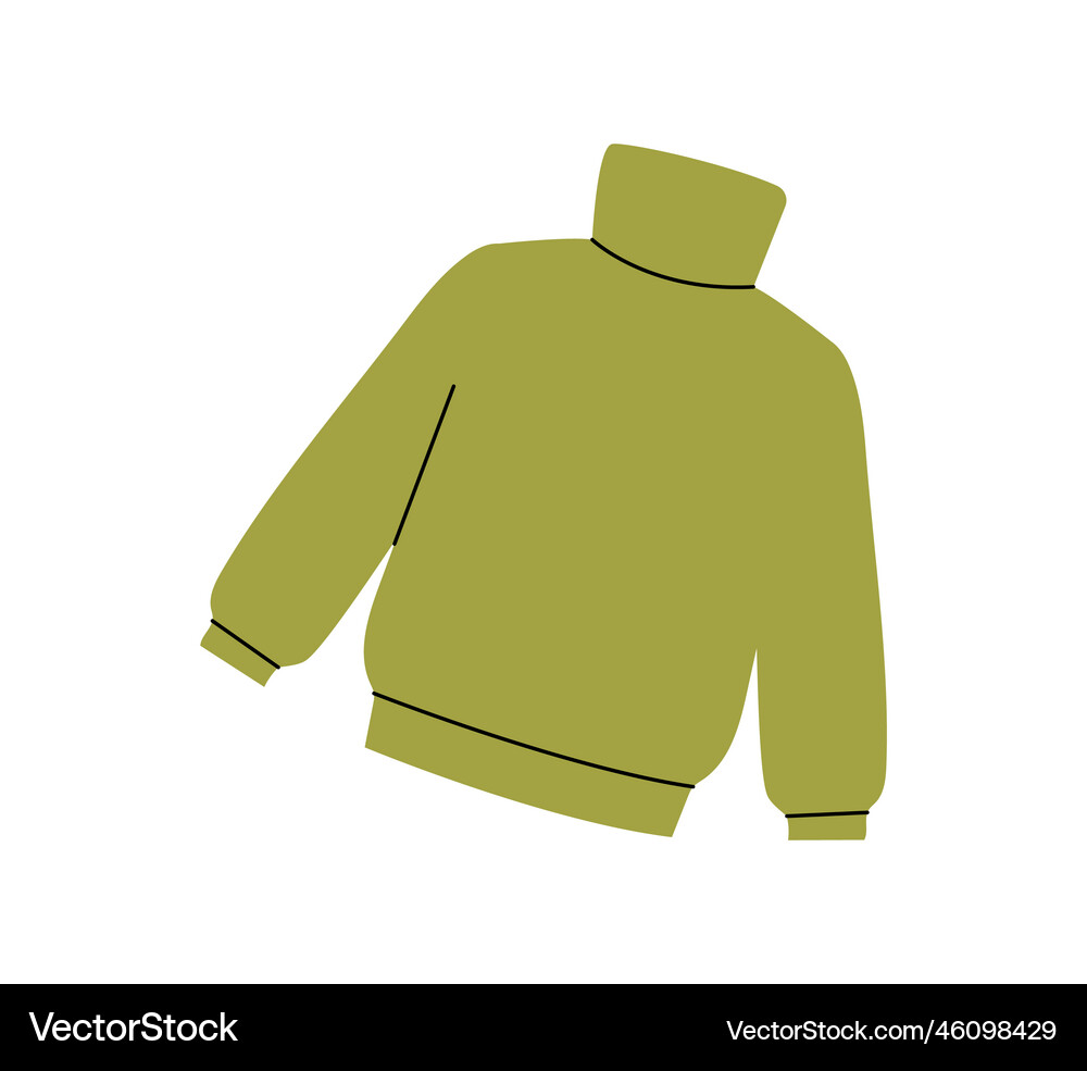 Green sweater concept Royalty Free Vector Image