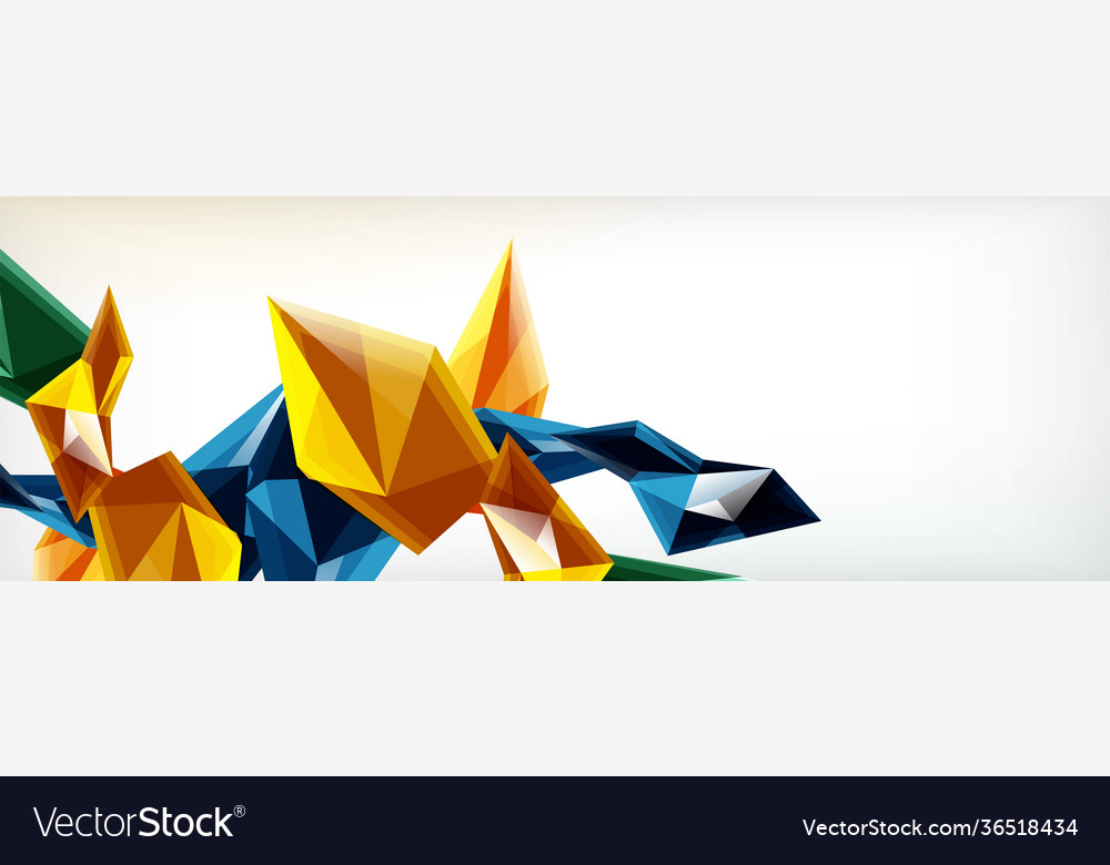 3d triangles and pyramids abstract Royalty Free Vector Image