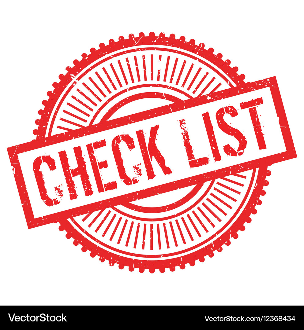 Check list stamp Royalty Free Vector Image - VectorStock