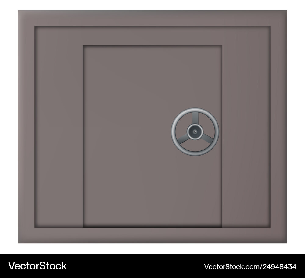 Metal door Royalty Free Vector Image - VectorStock