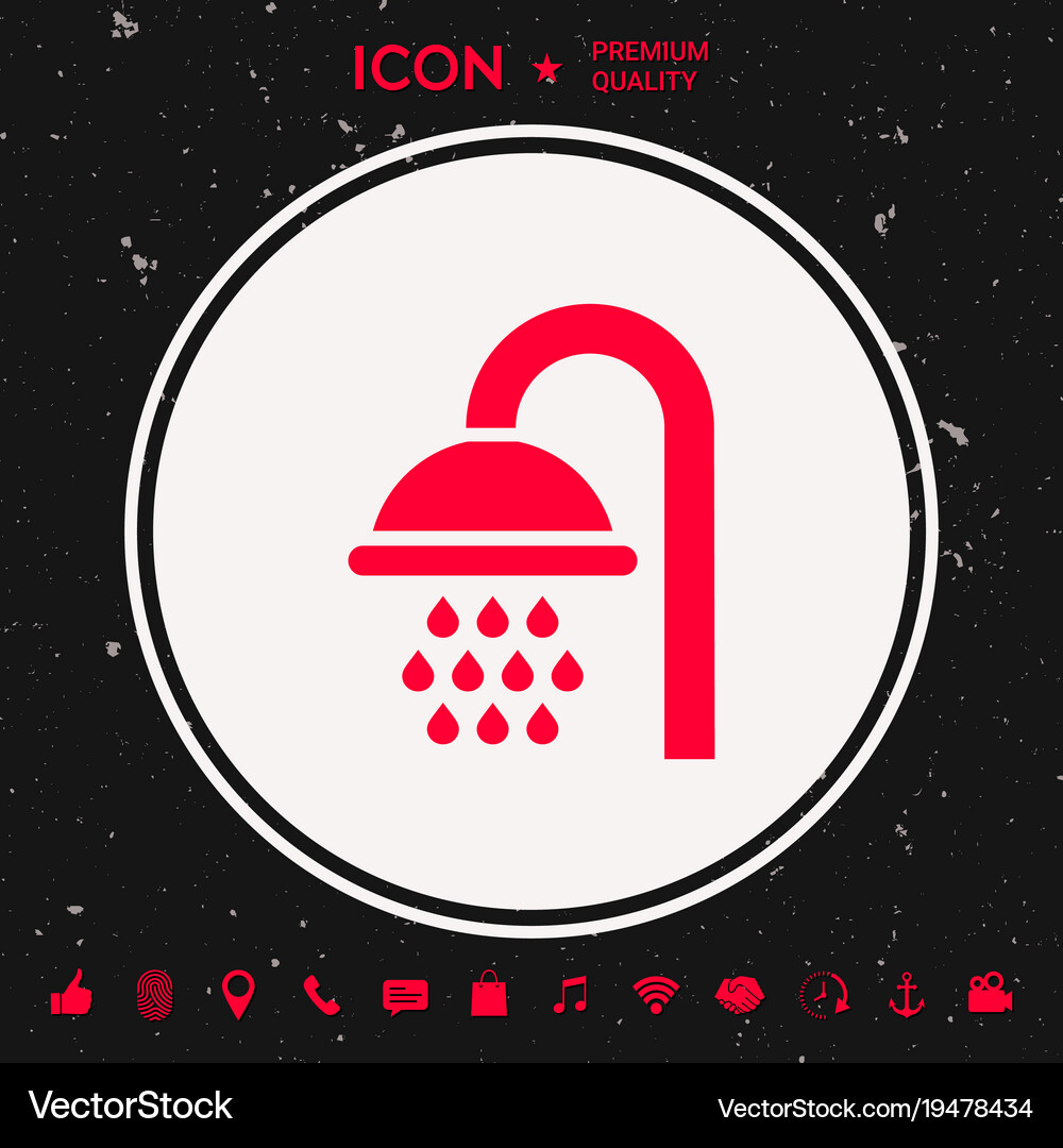 Shower icon Royalty Free Vector Image - VectorStock