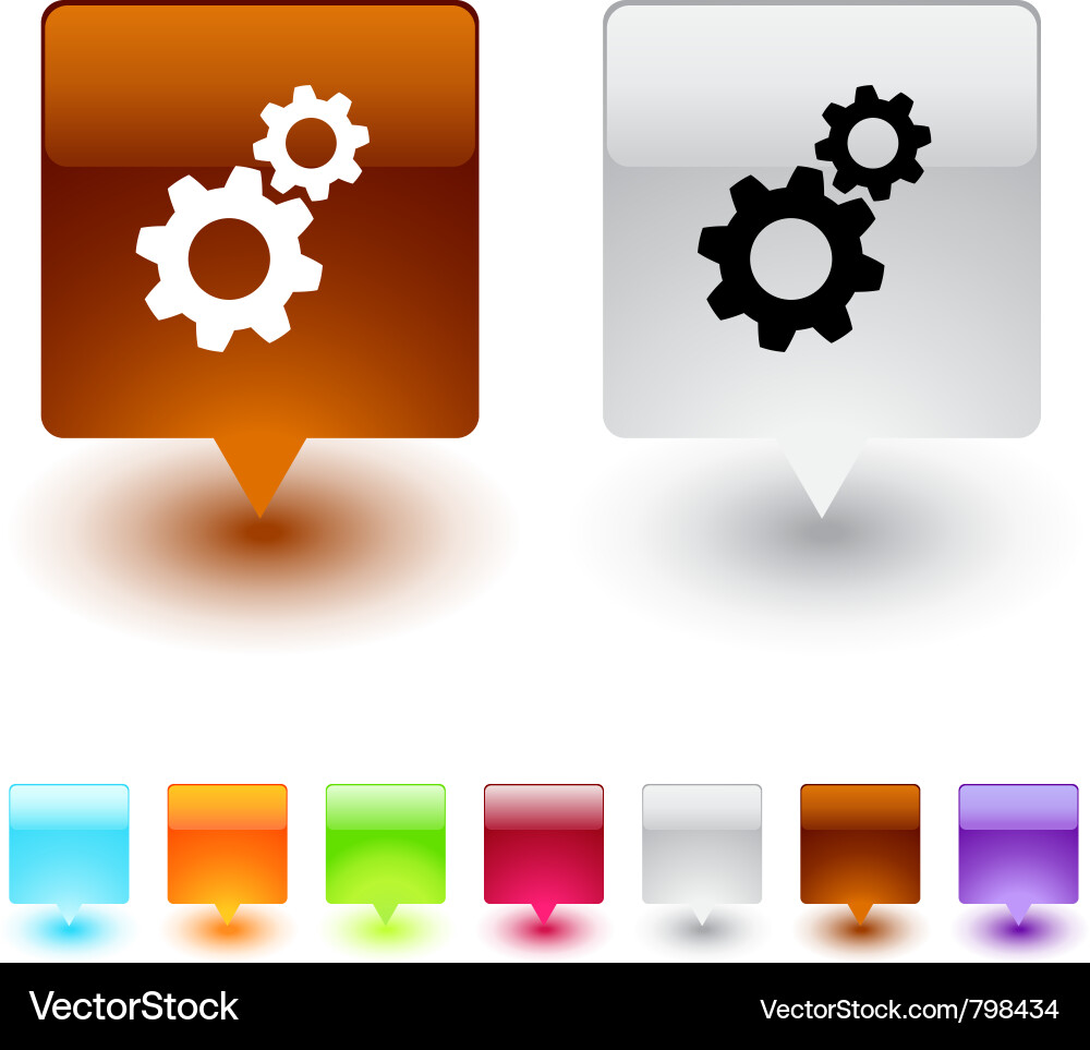 Tools square button Royalty Free Vector Image - VectorStock