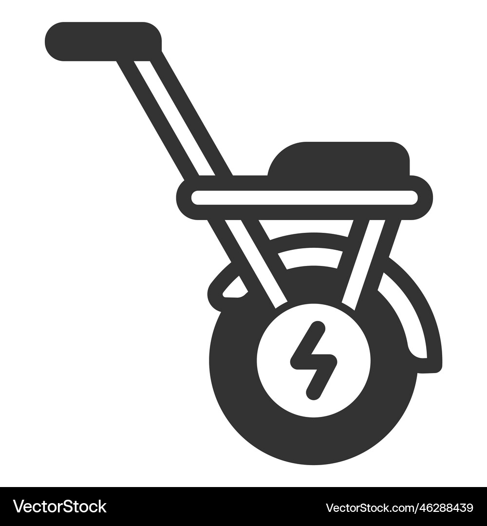 Monocycle with seat 1 Royalty Free Vector Image