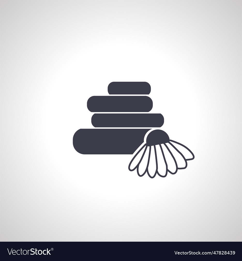 Spa Stones Icon Therapy Hot Stone Massage Icon Vector Image