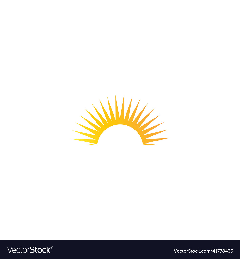 Sun logo Royalty Free Vector Image - VectorStock