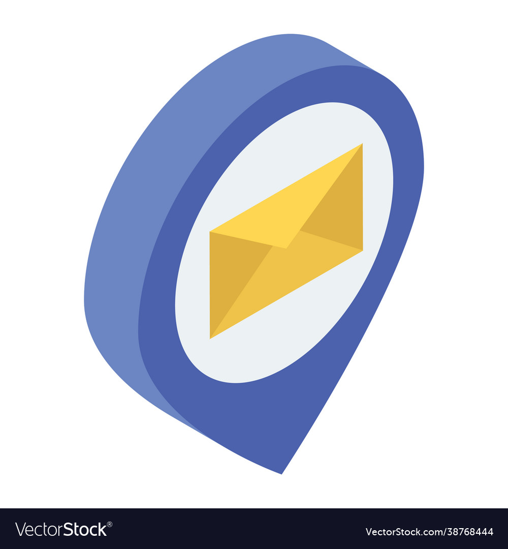 Message location Royalty Free Vector Image - VectorStock