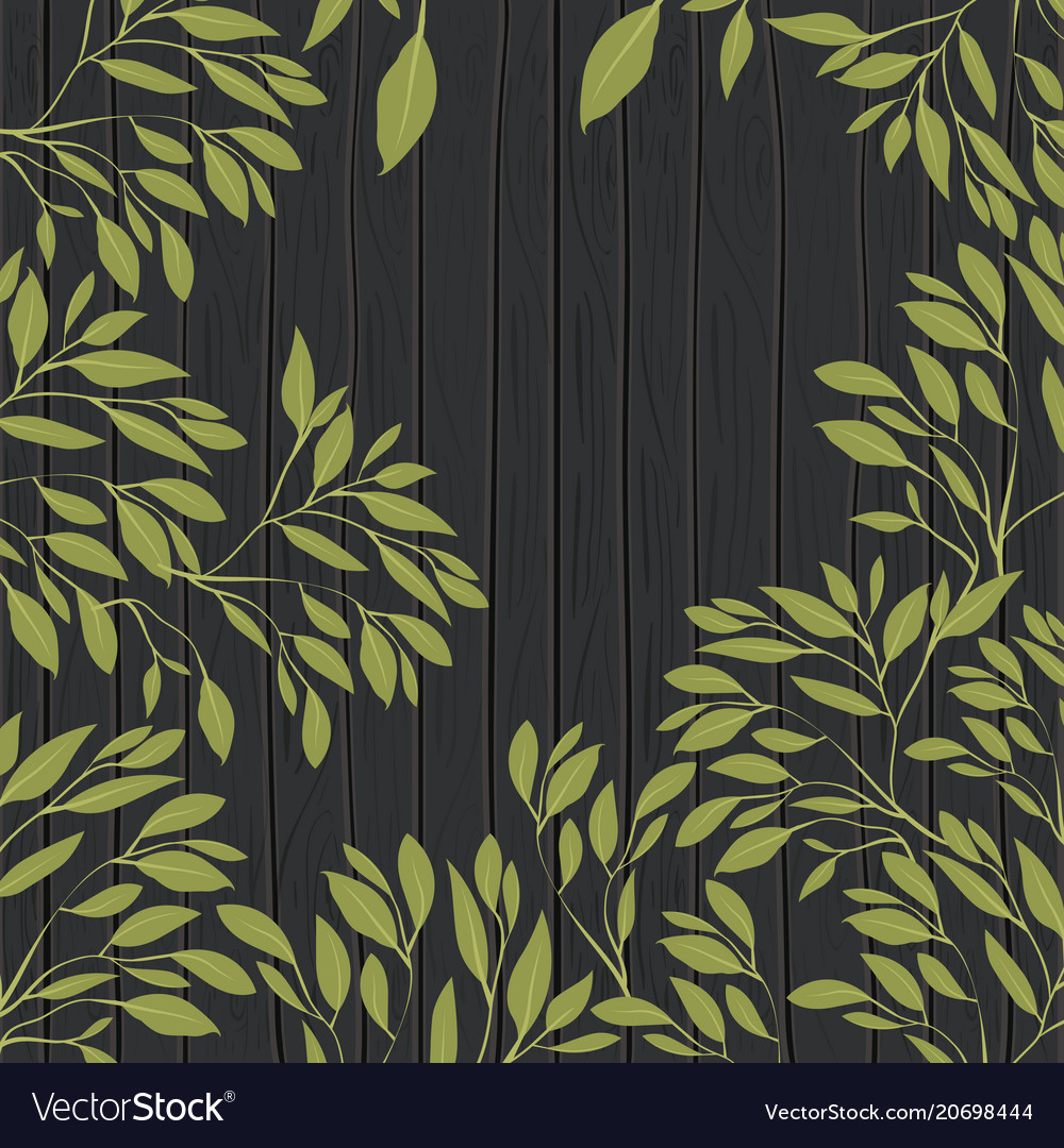 Natural leafs pattern background Royalty Free Vector Image