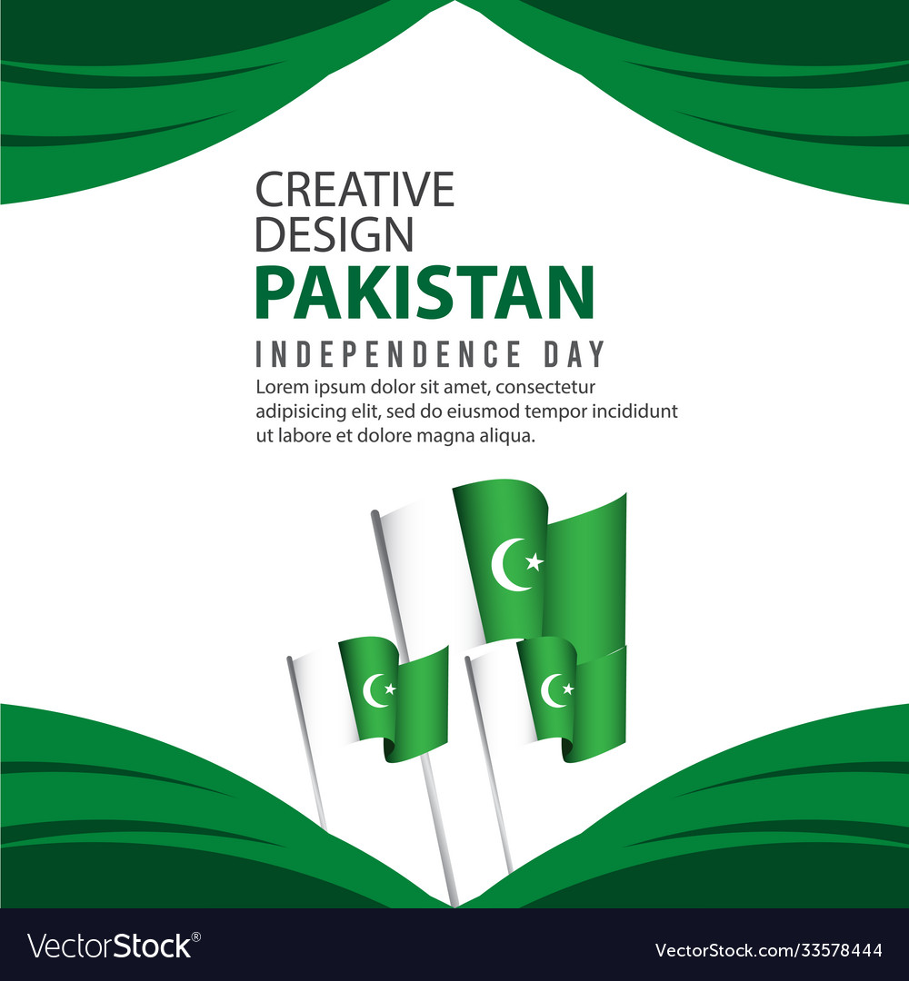Pakistan Independence Day Celebration Poster Vector Image pakistan-independence-day-celebration-poster-vector-image
