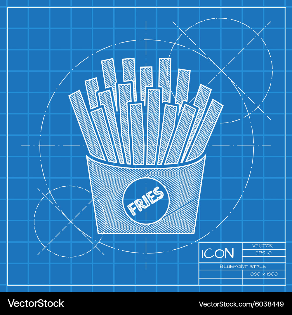 Fries icon eps10 Royalty Free Vector Image - VectorStock