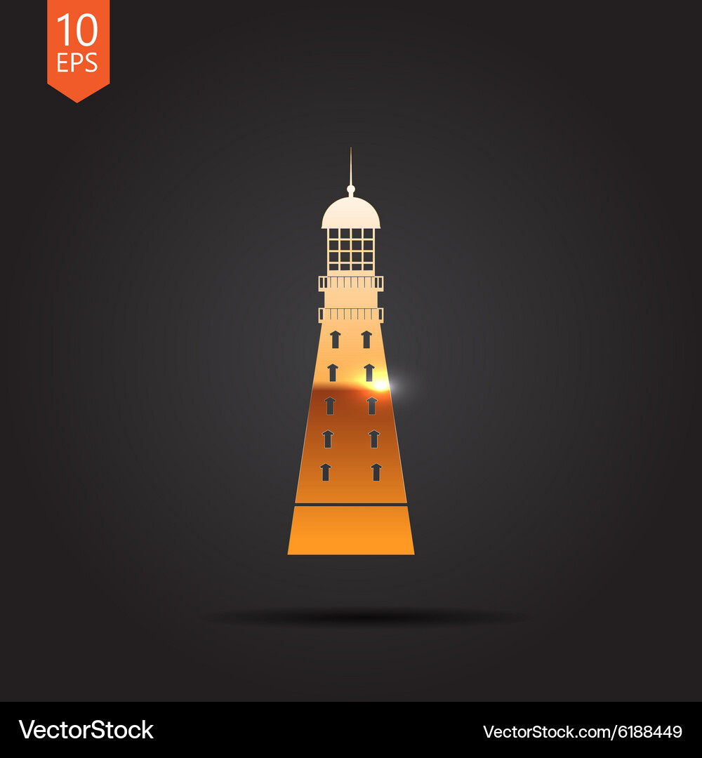 Lighthouse icon Royalty Free Vector Image - VectorStock