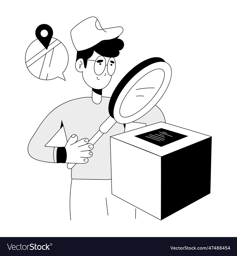 Check parcel Royalty Free Vector Image - VectorStock