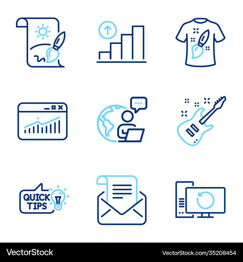 Education icons set included icon as graph chart Vector Image