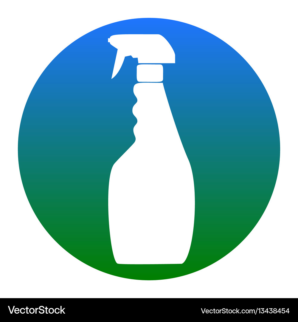 Plastic bottle for cleaning white icon Royalty Free Vector