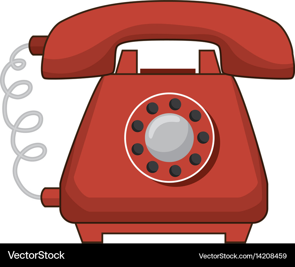 Phone service isolated icon Royalty Free Vector Image