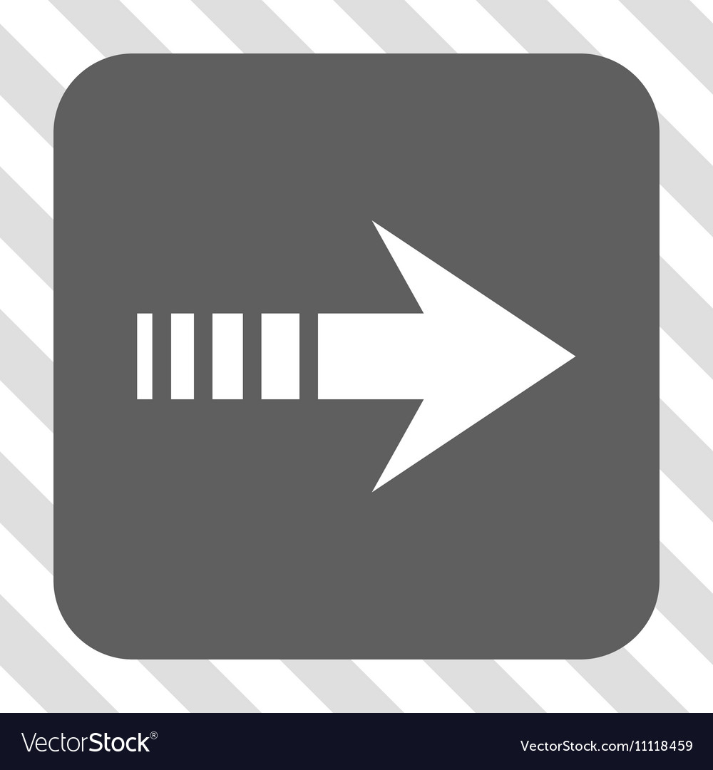 Send right rounded square button Royalty Free Vector Image