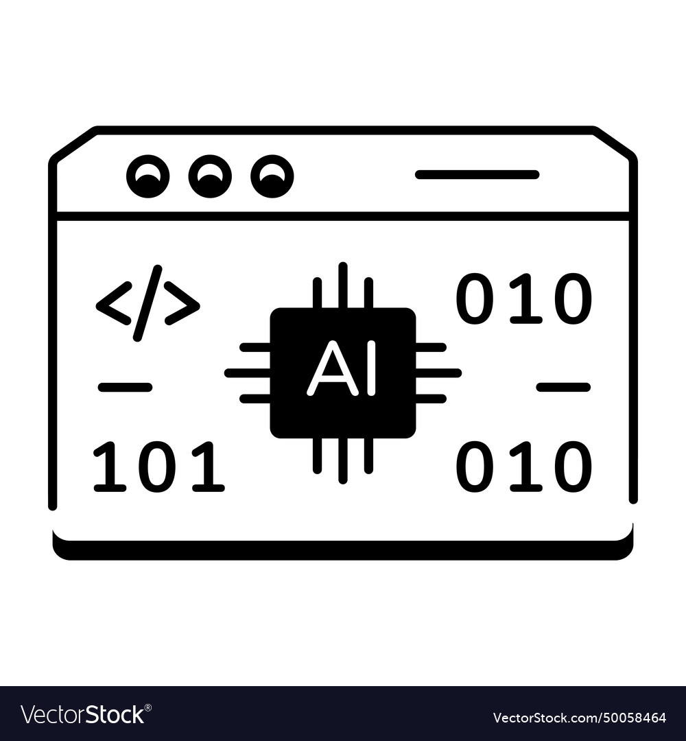 Artificial intelligence linear icon Royalty Free Vector Artificial intelligence linear icon Royalty Free Vector
