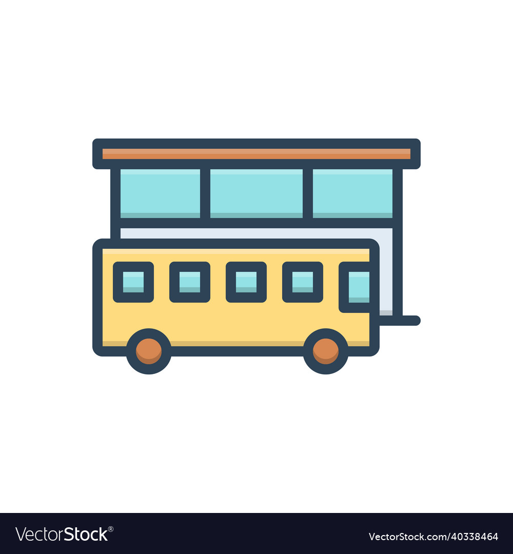 Bus stop Royalty Free Vector Image - VectorStock