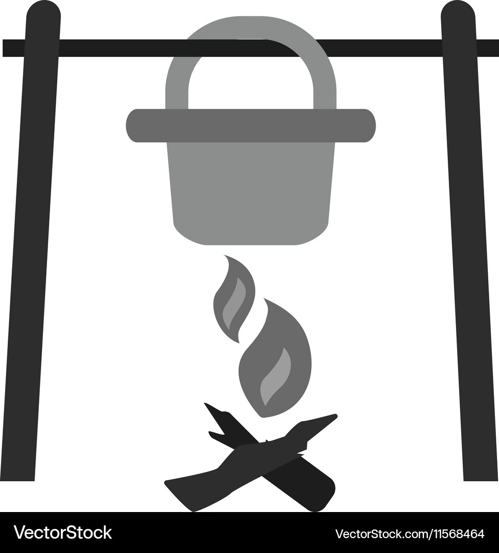 Camp Fire Royalty Free Vector Image - VectorStock