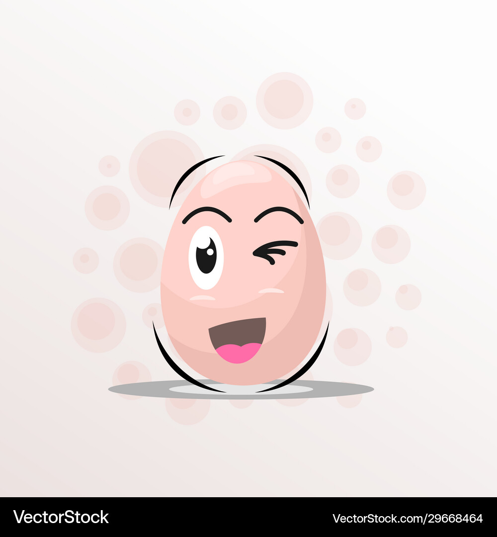 Egg mascot expressions design Royalty Free Vector Image