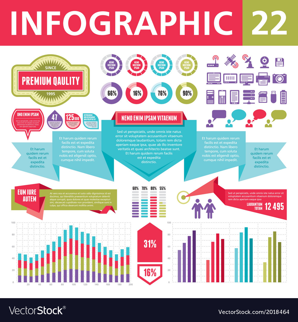 Infographics elements 22 Royalty Free Vector Image