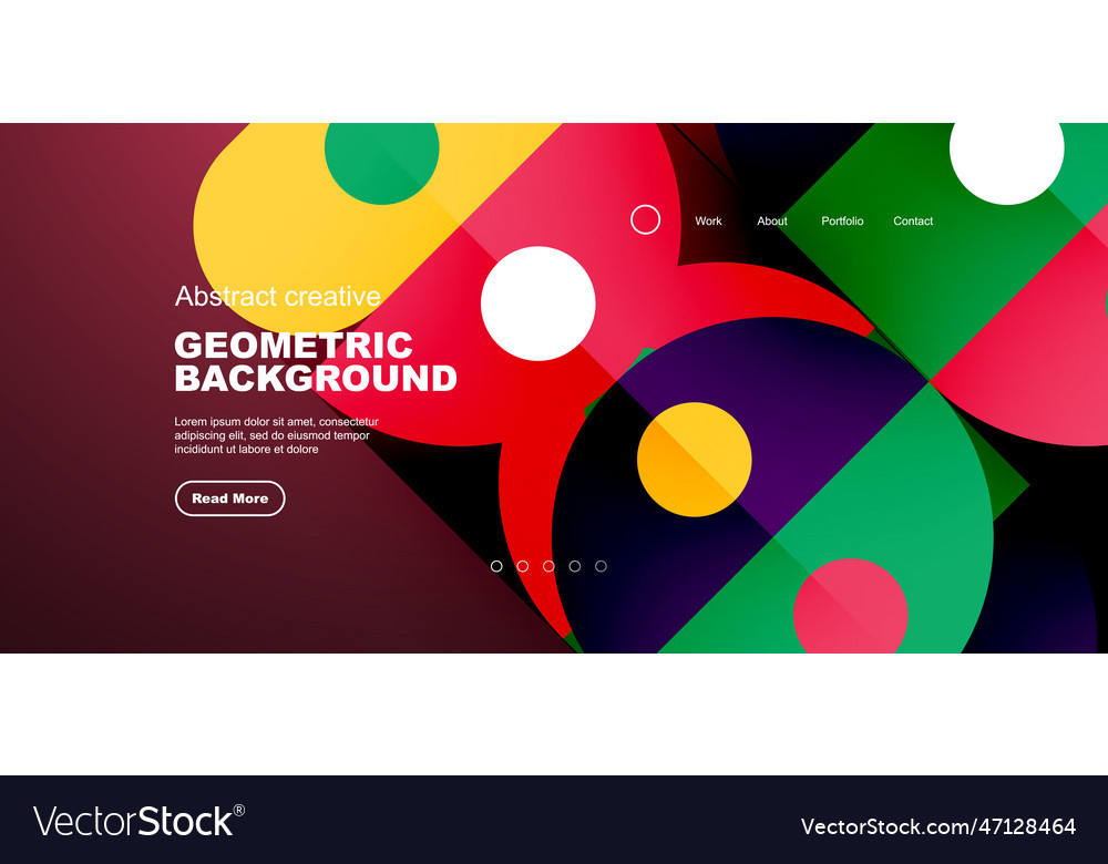 Simple circles and round elements pattern Vector Image