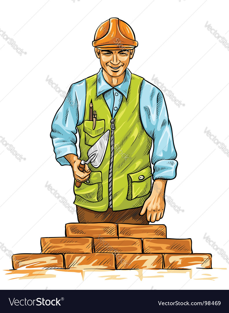 Builder Royalty Free Vector Image - VectorStock