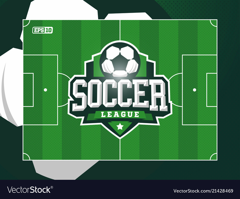 Modern Professional Grass Football Soccer Vector Image