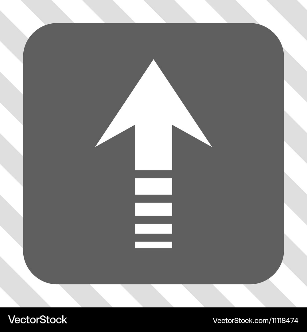 Send up rounded square button Royalty Free Vector Image