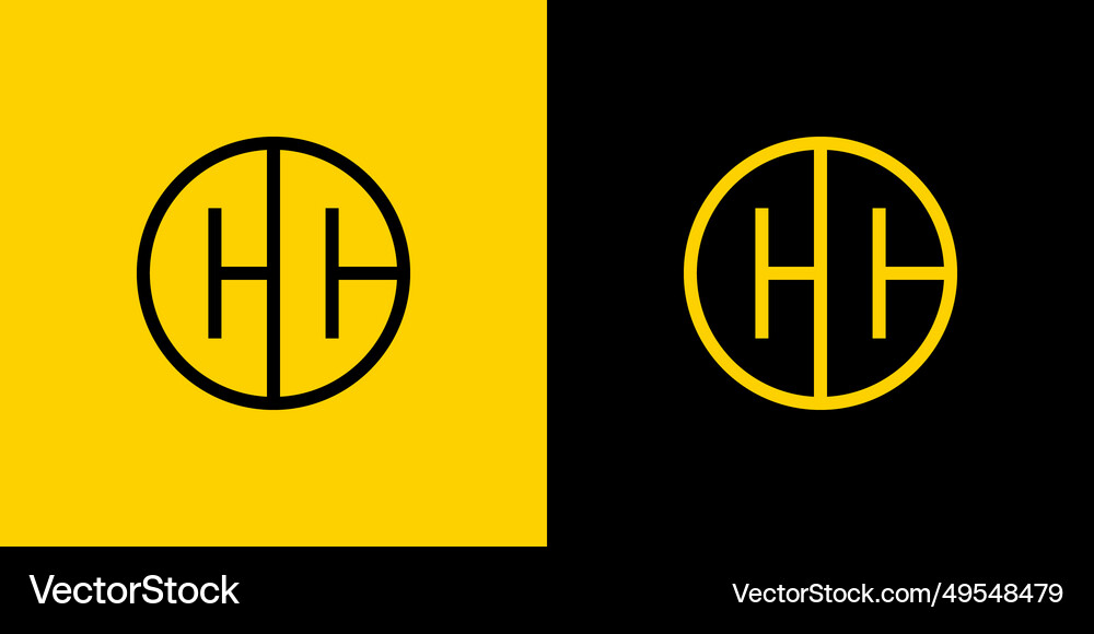 CC Circle Logo Set - Monogram & Initial Vector Image