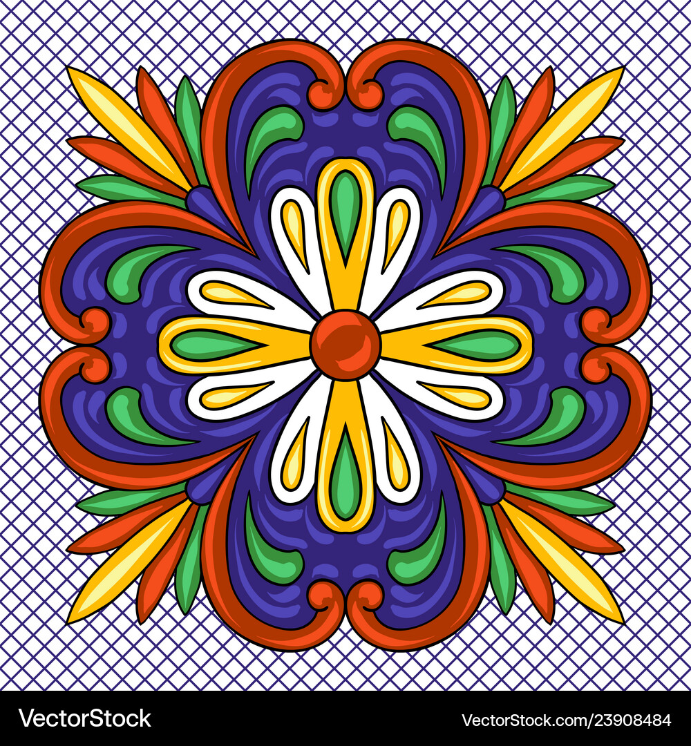 Mexican Clay Tiles Template