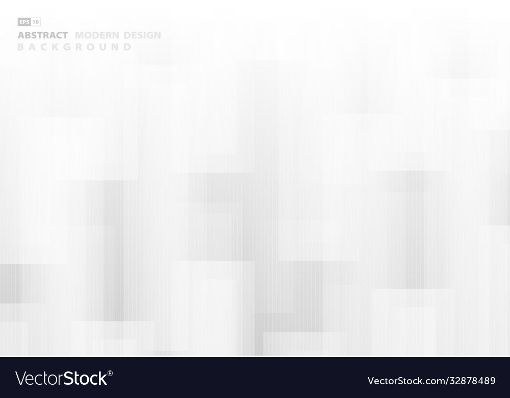 Abstract white grey rectangle pattern design Vector Image