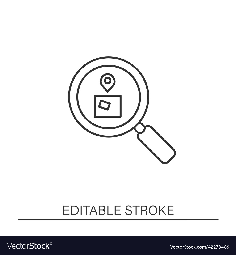 Automated tracking line icon Royalty Free Vector Image