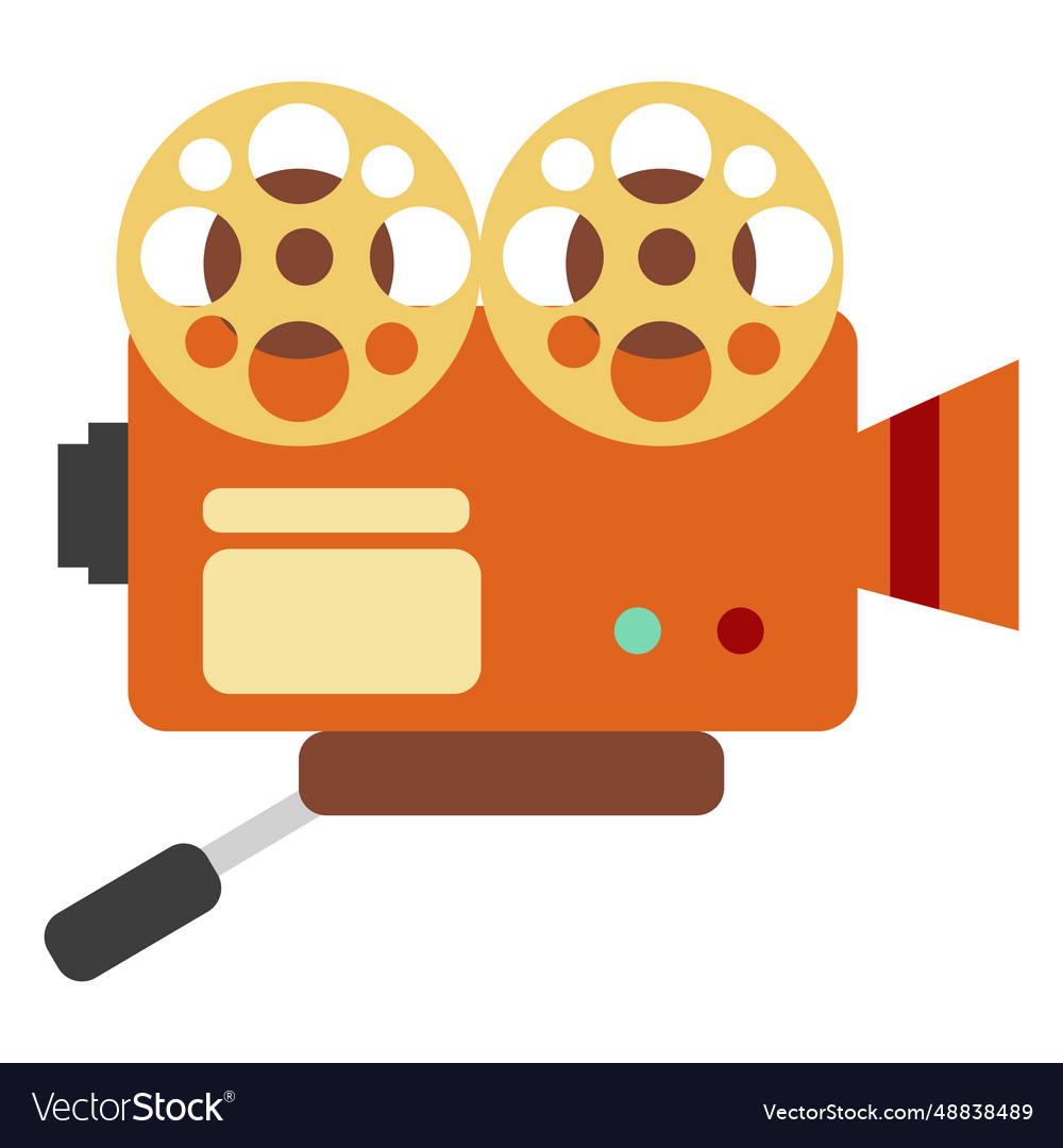 Filming camera element Royalty Free Vector Image