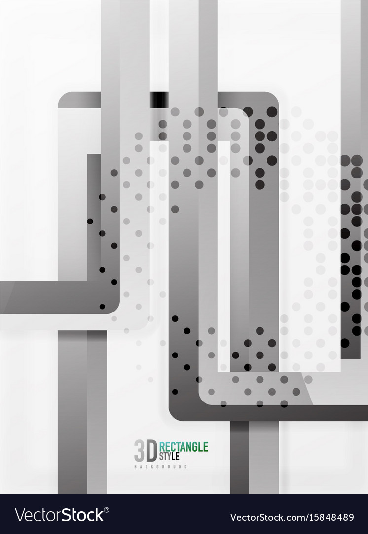 Rectangle tube elements background Royalty Free Vector Image