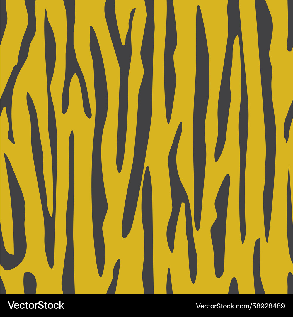 Striped tiger skin texture background Royalty Free Vector