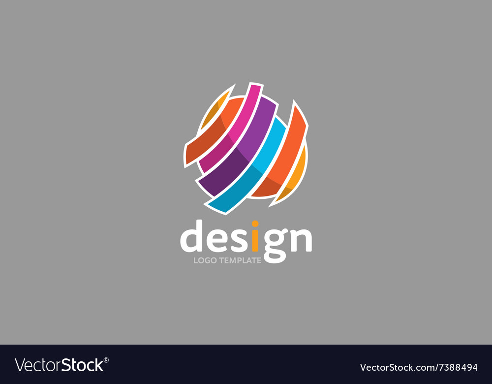 Abstract Colorful Crystal Triangles Modern Vector Image