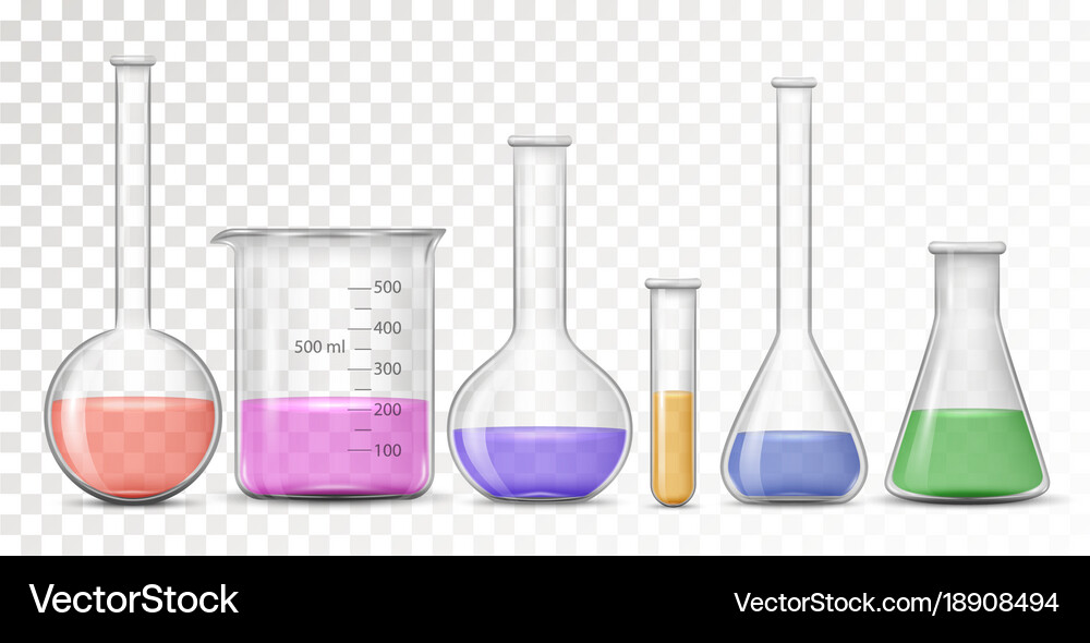 Equipment for chemical lab Royalty Free Vector Image