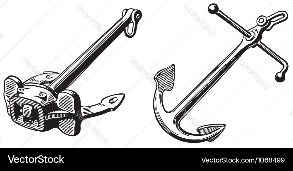 Anchors Royalty Free Vector Image - VectorStock