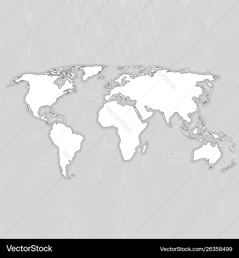 Colorful world map made balls and lines Royalty Free Vector