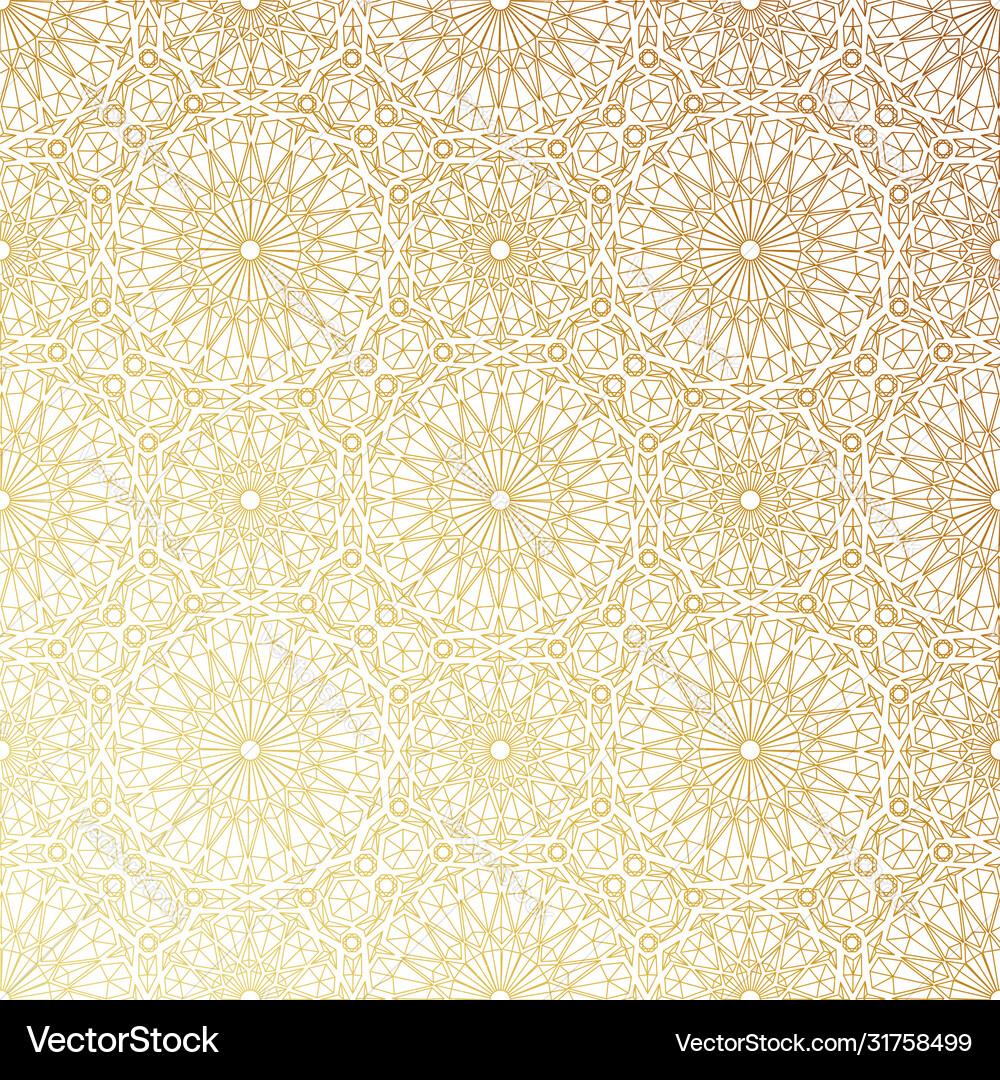 Geometric golden pattern Royalty Free Vector Image