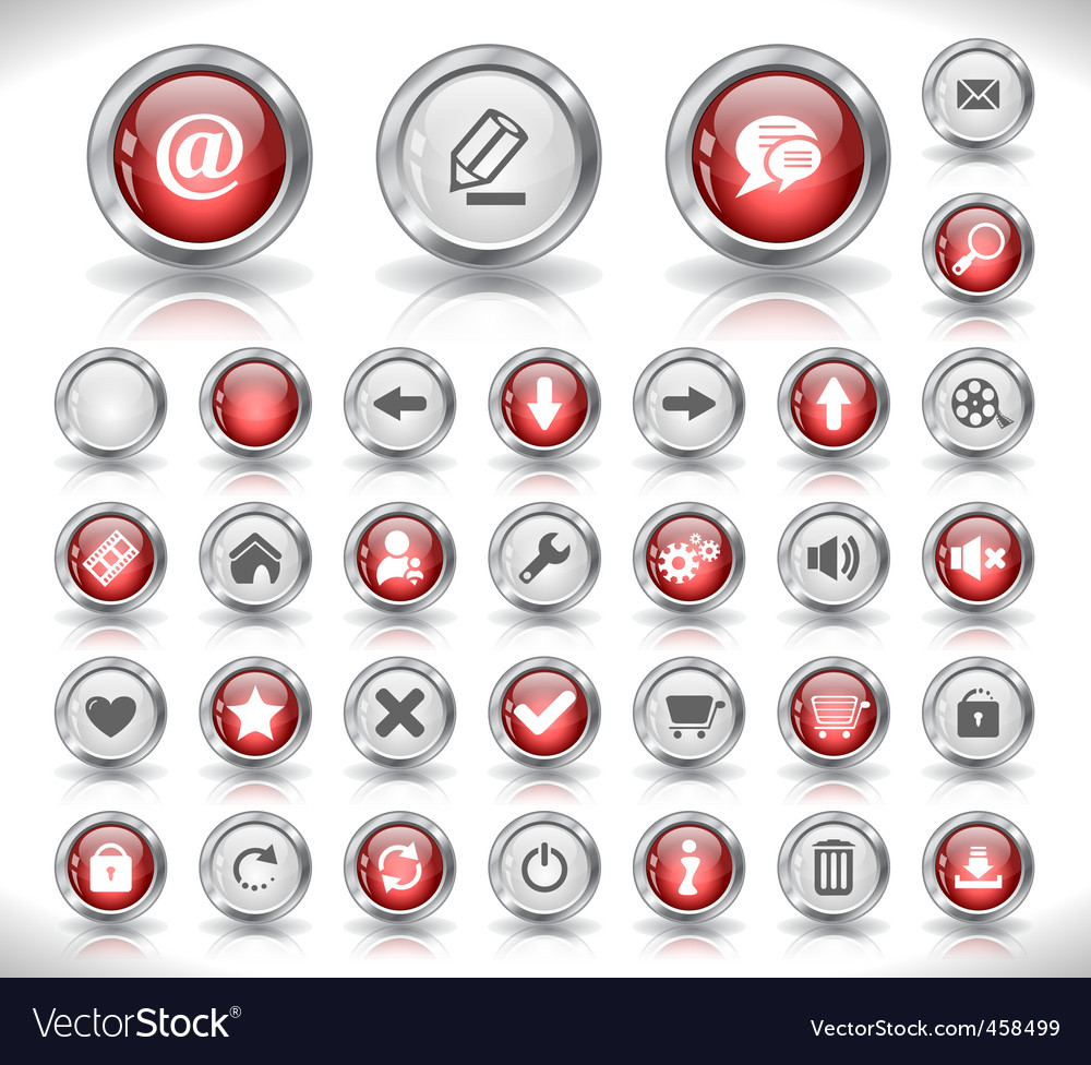 Web menu items Royalty Free Vector Image - VectorStock