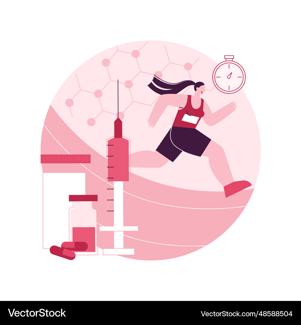 Anabolic steroids abstract concept Royalty Free Vector Image