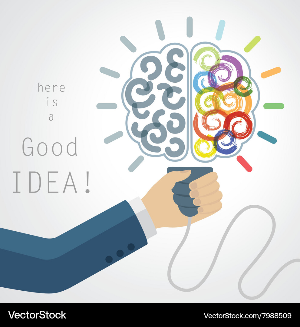 Creative Brain Idea Royalty Free Vector Image - VectorStock
