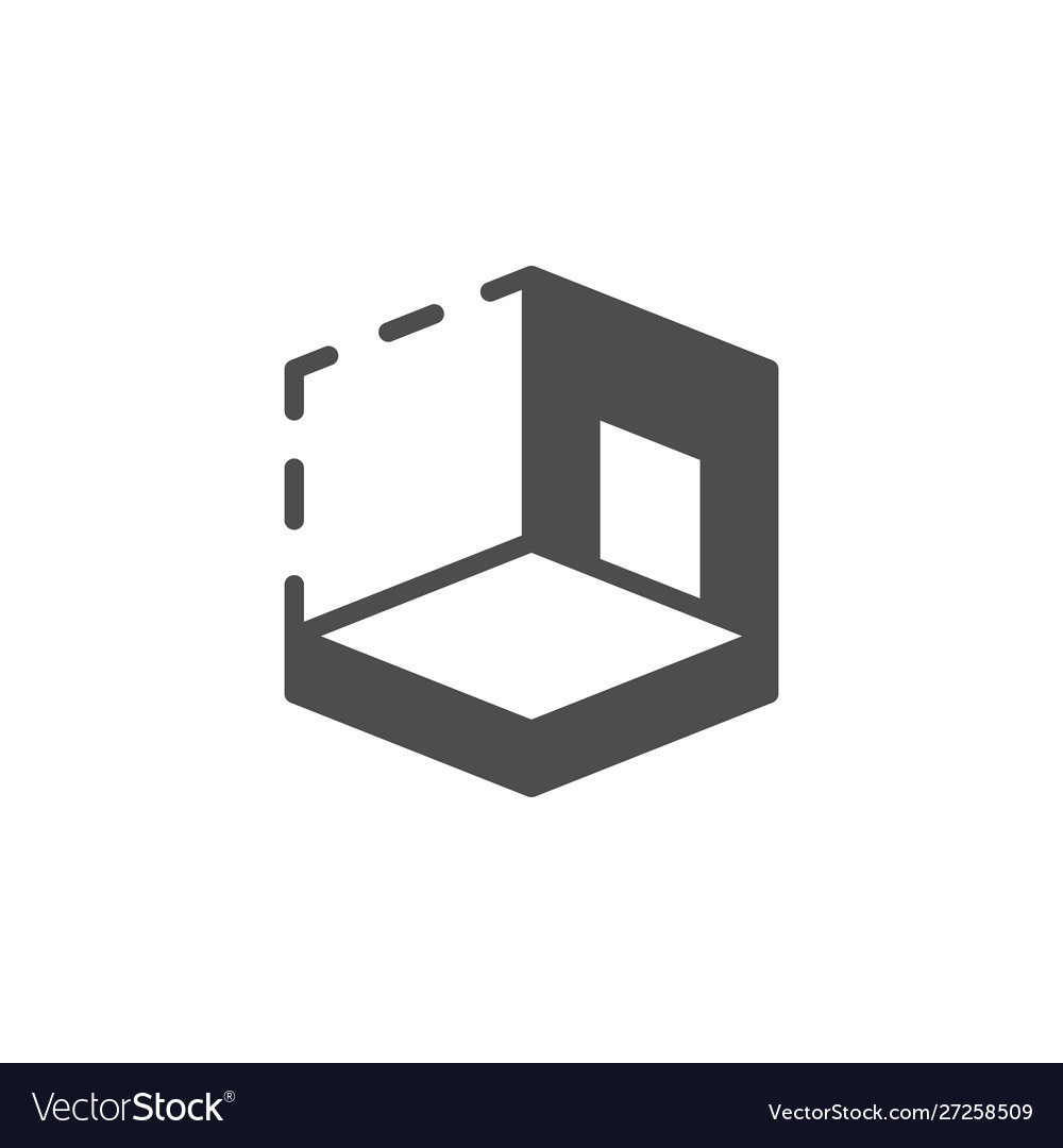 House 3d modeling glyph icon Royalty Free Vector Image House 3d modeling glyph icon Royalty Free Vector Image