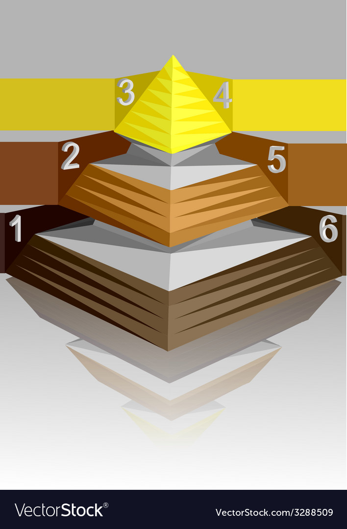 Infographic pyramid Royalty Free Vector Image - VectorStock