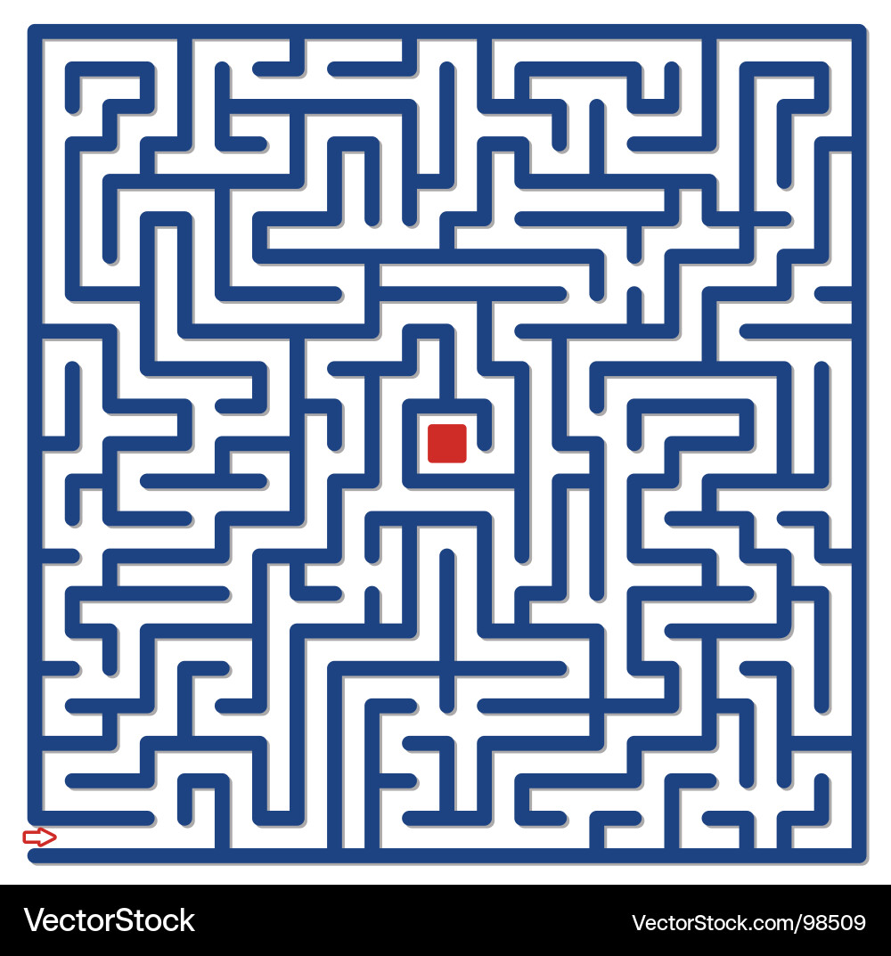 Labyrinth Royalty Free Vector Image - VectorStock